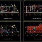 3 Levels House 4.6x10.4m AutoCAD File Free Download - Free Cad Blocks ...