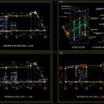 3 Levels House 4.6x10.4m AutoCAD File Free Download - Free Cad Blocks ...