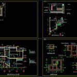 3 Levels House 4.6x10.4m AutoCAD File Free Download - Free Cad Blocks ...