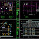 3 Levels House 8.5x16m AutoCAD File Free Download - Free Cad Blocks ...