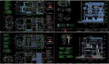 61.Free Download of Ladders Elevation and Sections Autocad Drawing DWG