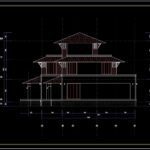 3 Levels Villa 16x25m AutoCAD File Free Download - Free Cad Blocks ...