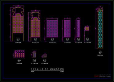 332.CAD blocks doors dwg 2d free download