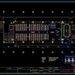 34. Autocad drawing of a well-planned auditorium for about 200 people ...