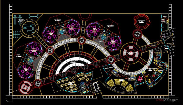 35.Initial educational center Autocad File Download - Free Cad Blocks ...