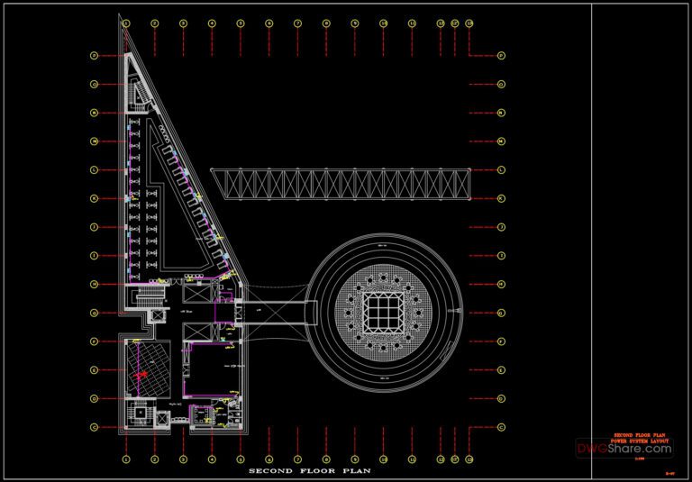 36.Electrical Power Plan Layout CAD