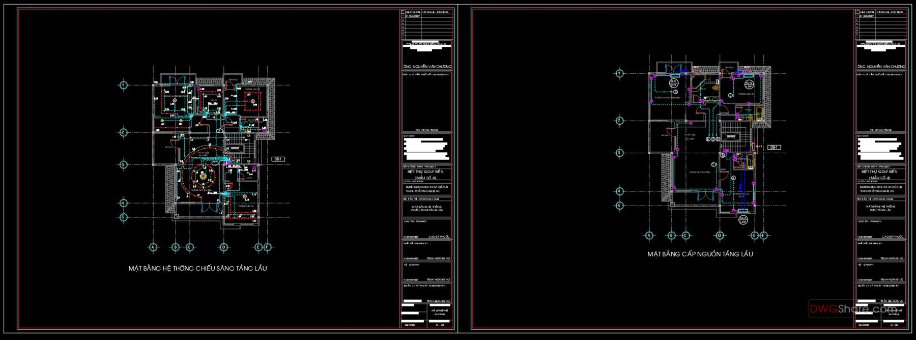 38.Village Electrical Scheme Details CAD