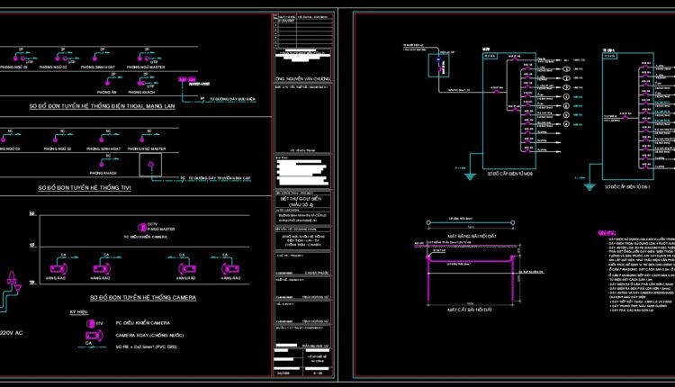38.Village Electrical Scheme Details CAD - Free Cad Blocks, download ...