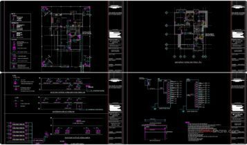 Handball court AutoCAD File DWG