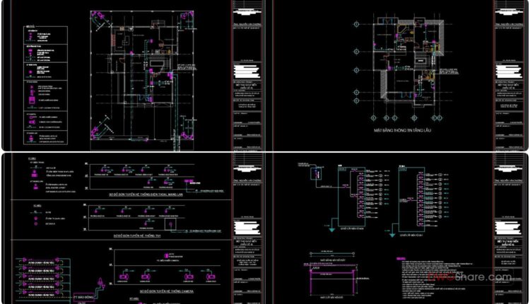 38.Village Electrical Scheme Details CAD - Free Cad Blocks, download DWG models for architects ...