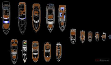 78.Flag Pole Elevation and Sections Details Autocad file