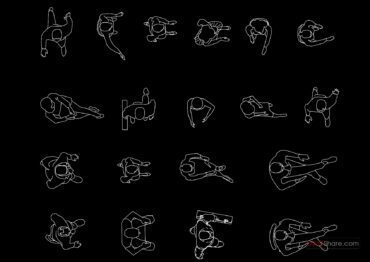 45.People top free AutoCAD drawings
