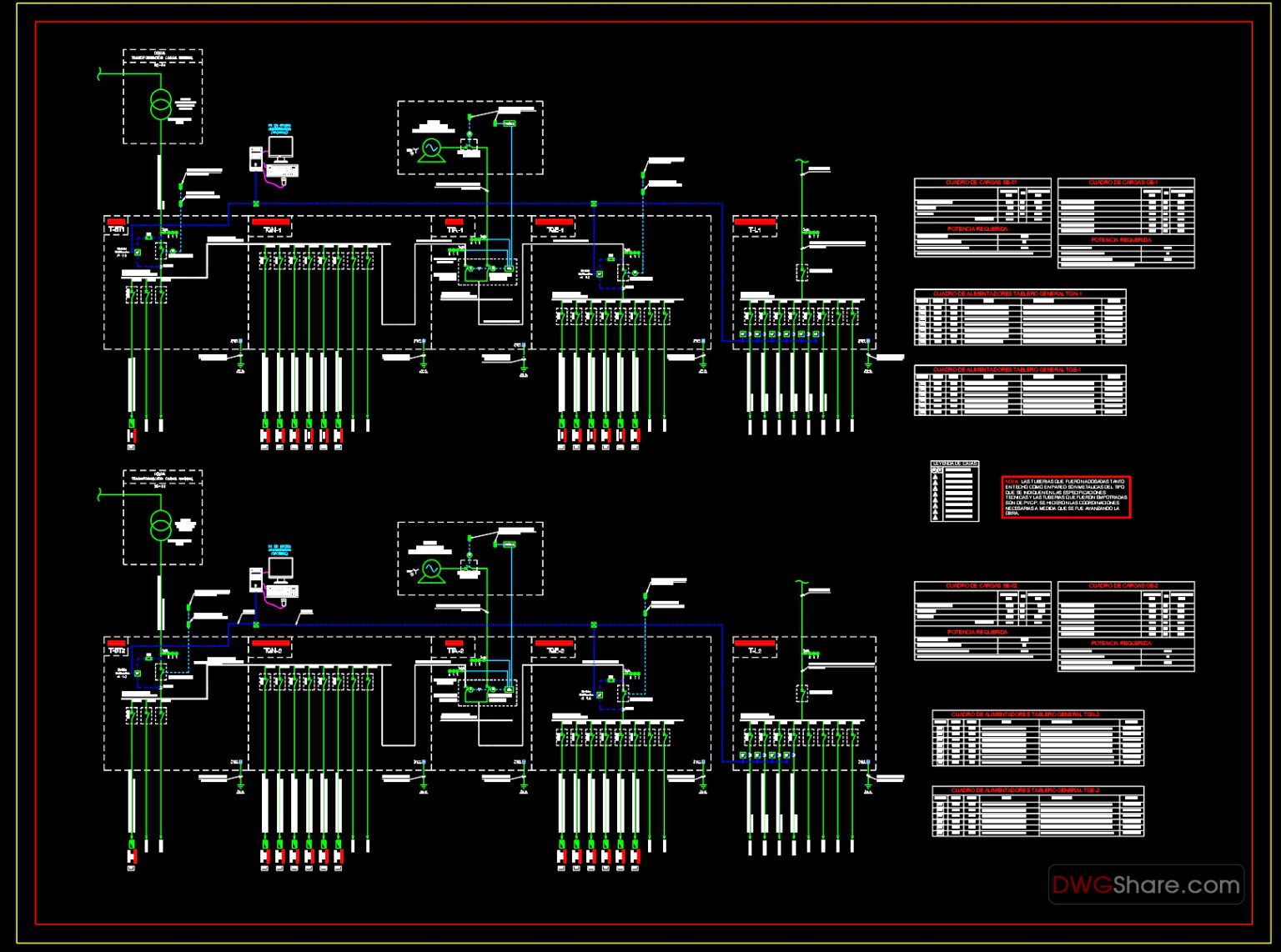 46.Uniflar Diagrams Plan and Symbols Autocad Drawing DWG