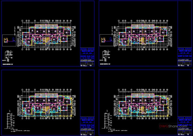 47.Village Sanitary Details Autocad Drawing DWG