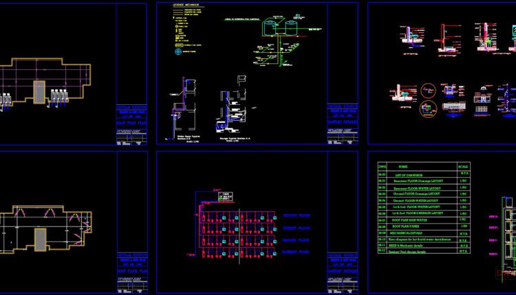 47.Village Sanitary Details Autocad Drawing DWG - Free Cad Blocks ...
