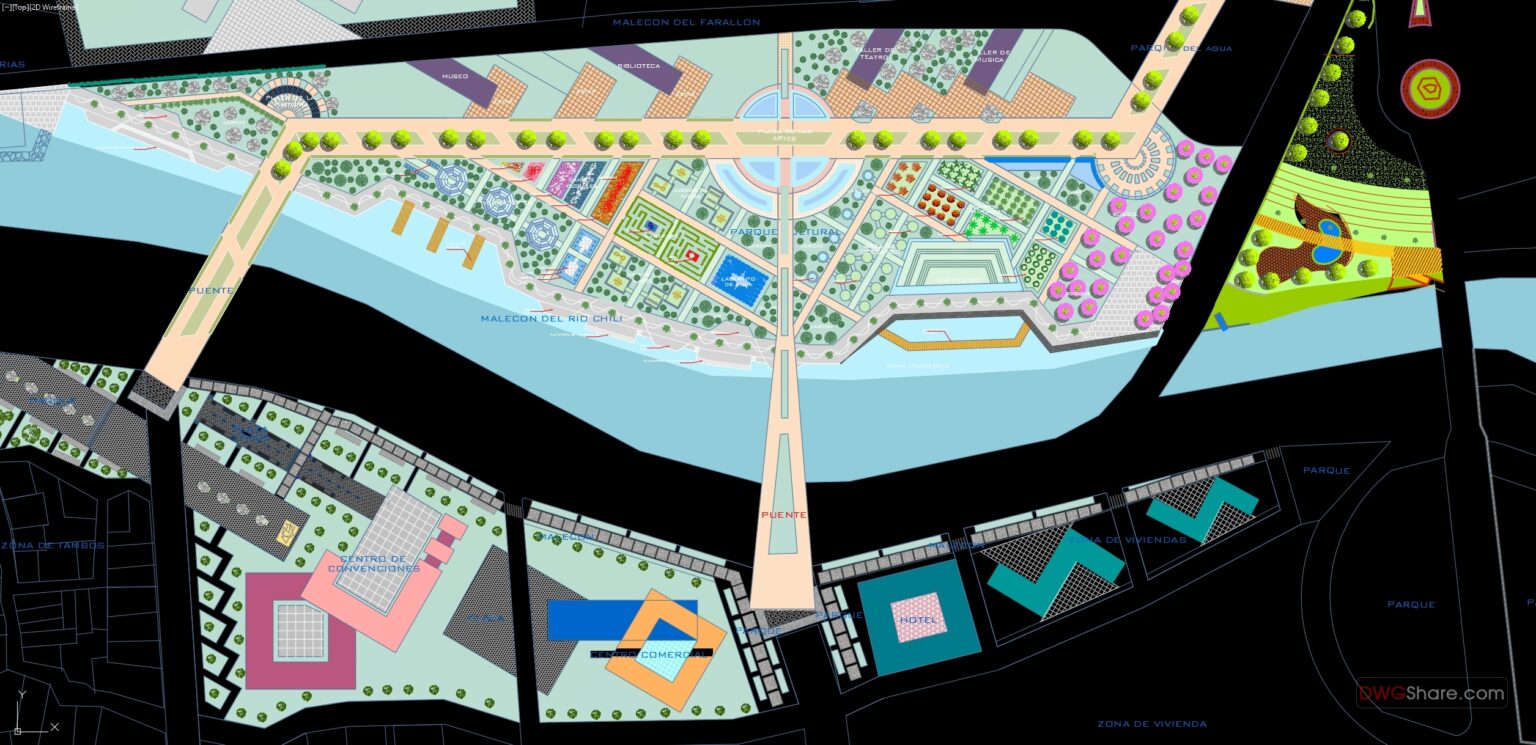 52.Garden design plan AutoCAD blocks free download