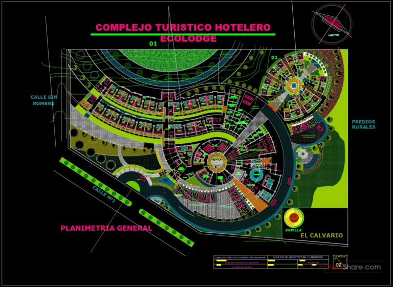 53.Urban landscaping AutoCAD blocks free download
