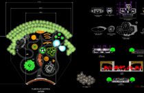 58.Wooden Seating Typical Section Detail CAD