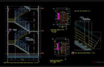 373. Free Download detailed CAD drawings of townhouse stairs