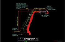 164.Autocad drawing of the roof gutter drainage detail available for ...