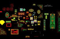 78.Flag Pole Elevation and Sections Details Autocad file