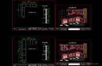 334. Download CAD blocks of various kitchen island floor plans