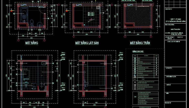 65.WC Layout Plan and elevations details AutoCAD drawing download ...