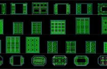 141.Arch Window CAD Blocks Elevation Design Free Download