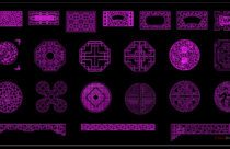 19.Wedding Hall Layout Plan and Elevations CAD