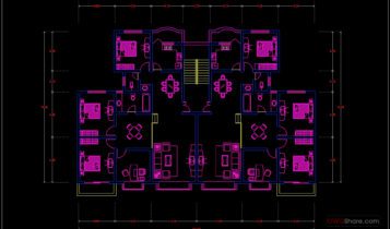 Commercial Building Layout Plan AutoCAD File Free Download