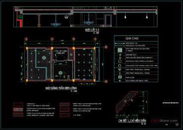 93.Ceiling light fittings detail drawing defined AutoCAD file