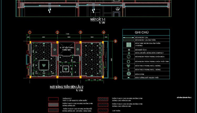 93.Ceiling light fittings detail drawing defined AutoCAD file - Free ...