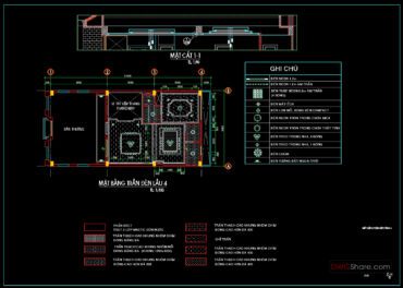 93.Ceiling light fittings detail drawing defined AutoCAD file