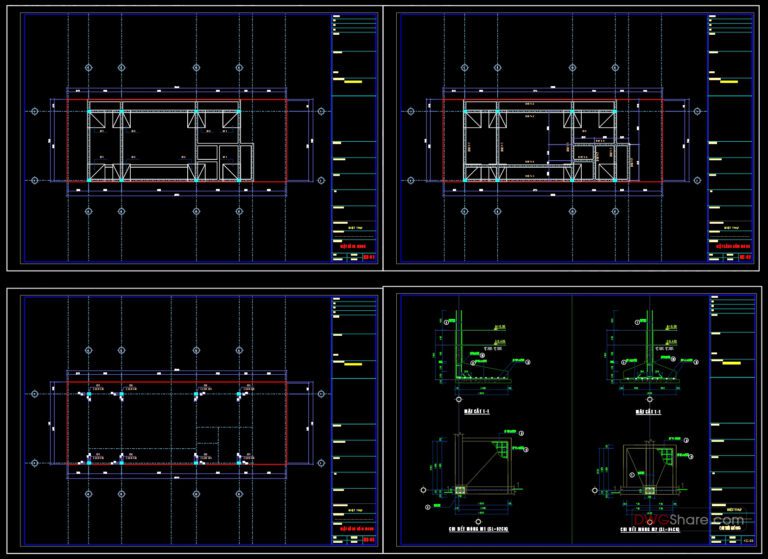 94.Structural drawing in Autocad file for House