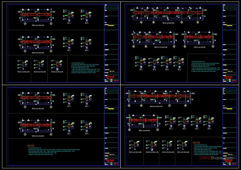 94.Structural drawing in Autocad file for House
