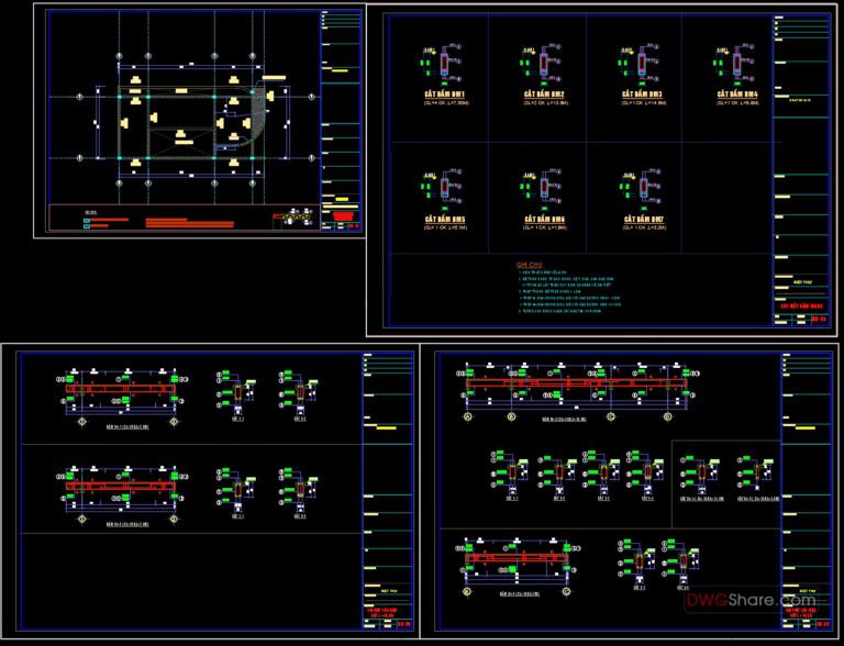 94.Structural drawing in Autocad file for House