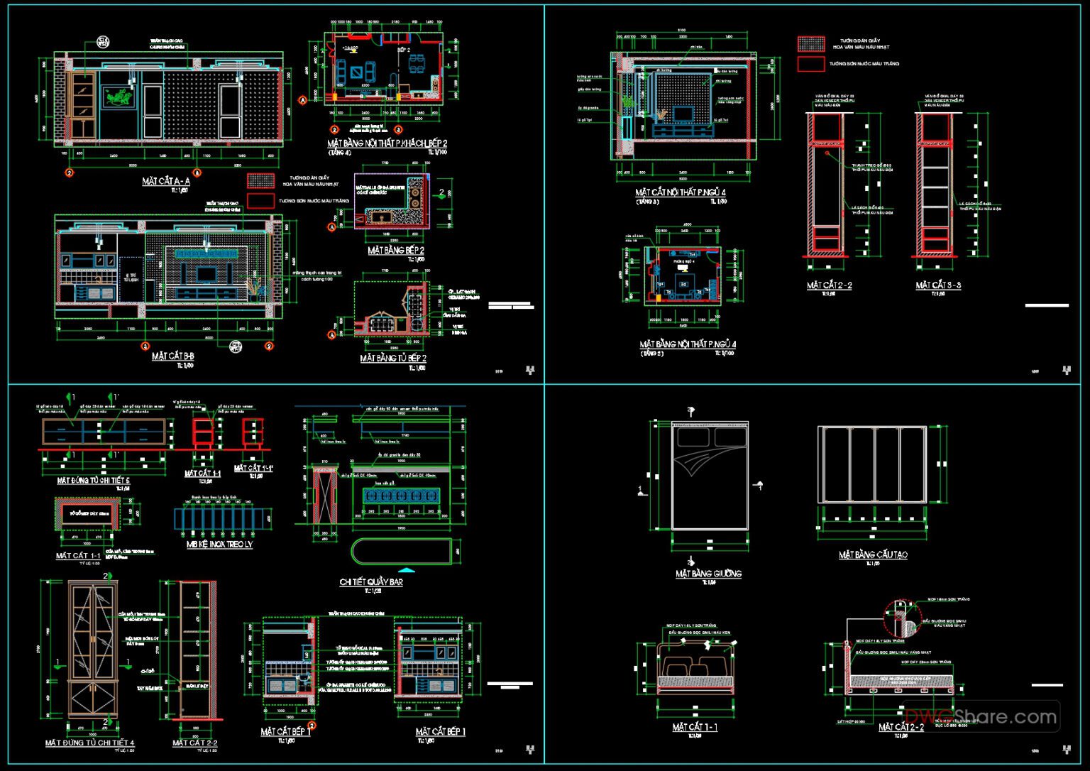 95.Interiors AutoCAD Drawings