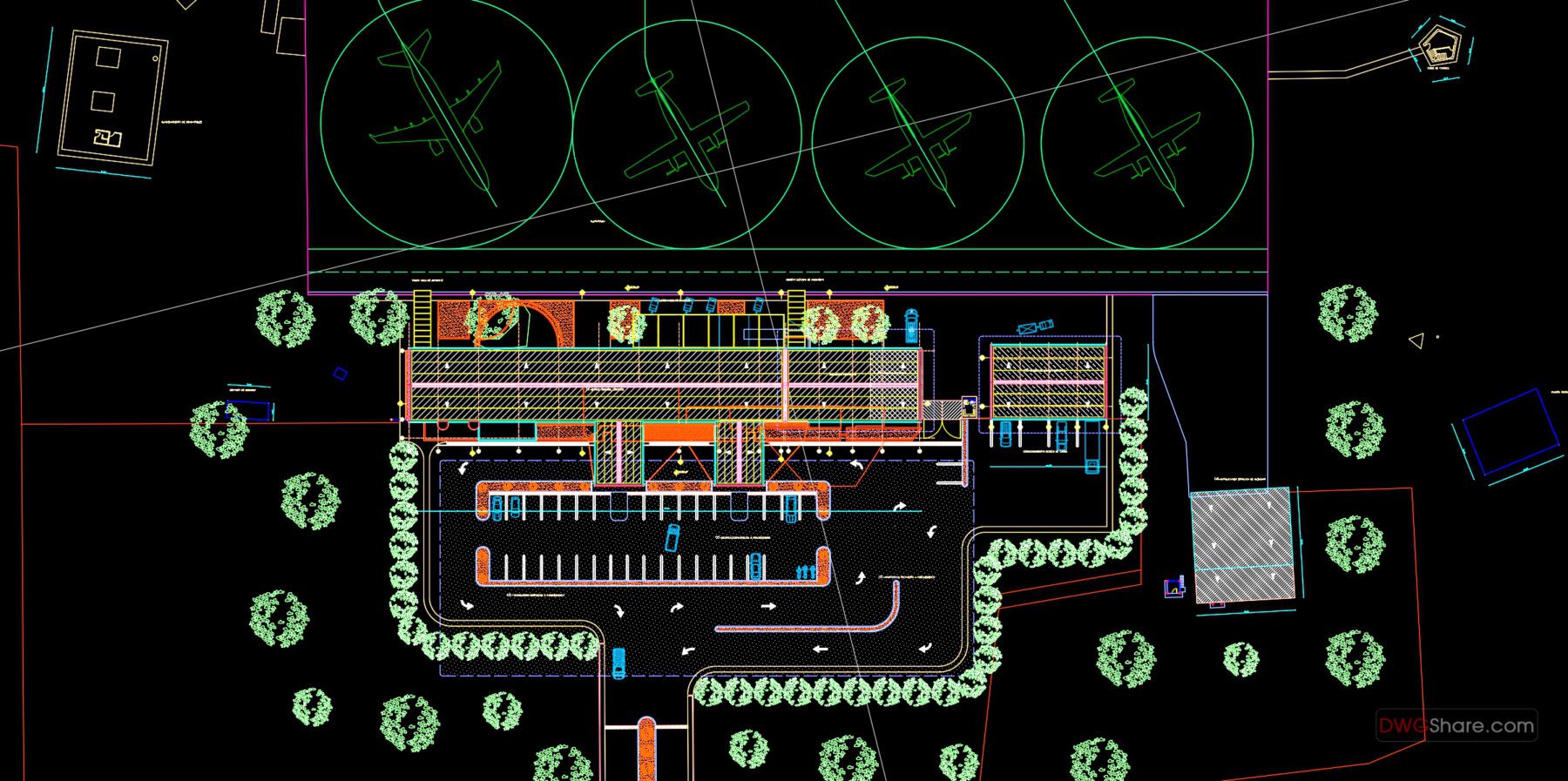 Airport Layout Plan Autocad Drawing DWG