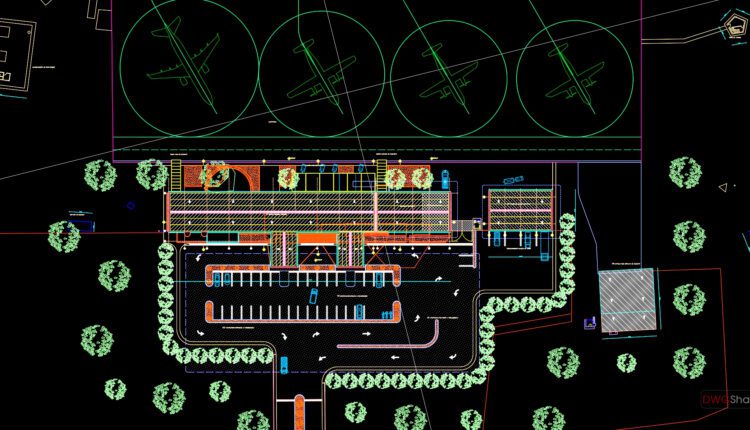 Airport Layout Plan Autocad Drawing DWG - Free Cad Blocks, download DWG ...