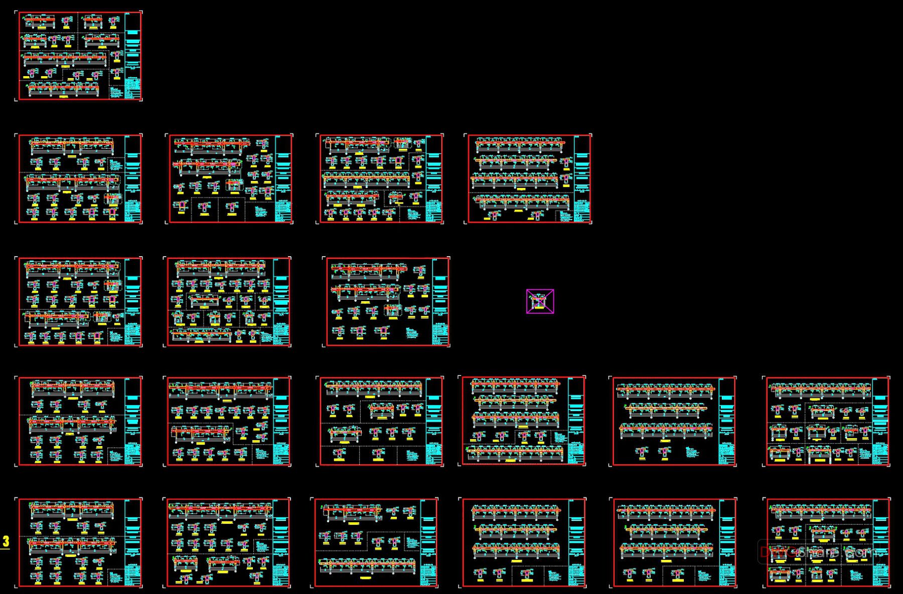 Architectural structural drawing of Hospital building
