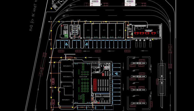 Central Complex Layout Plan AutoCAD File DWG - Free Cad Blocks ...