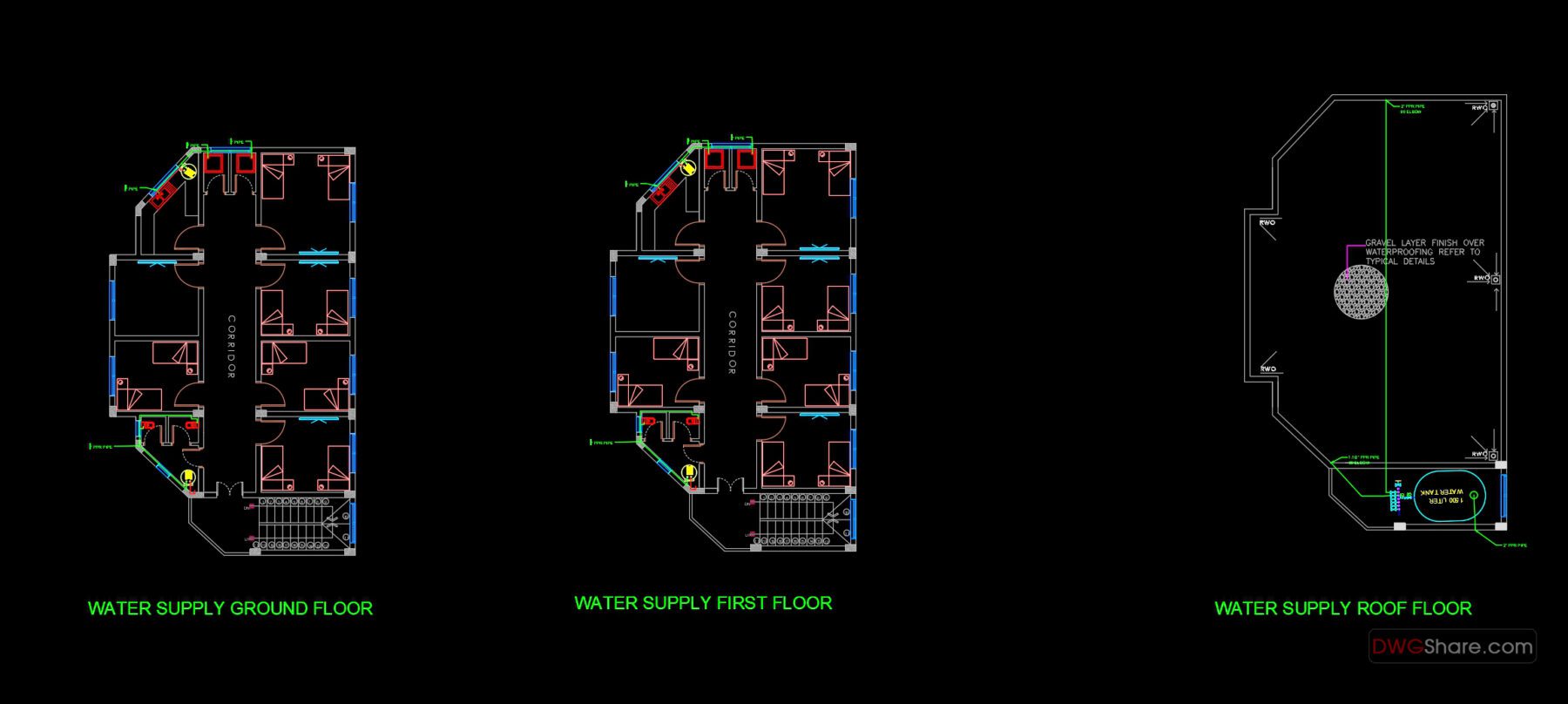 Central Complex Layout Plan AutoCAD File DWG