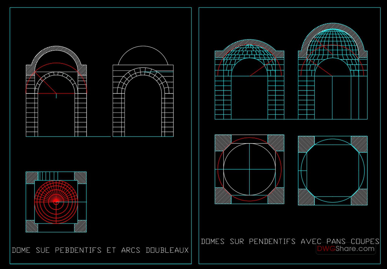 Dome free AutoCAD drawings
