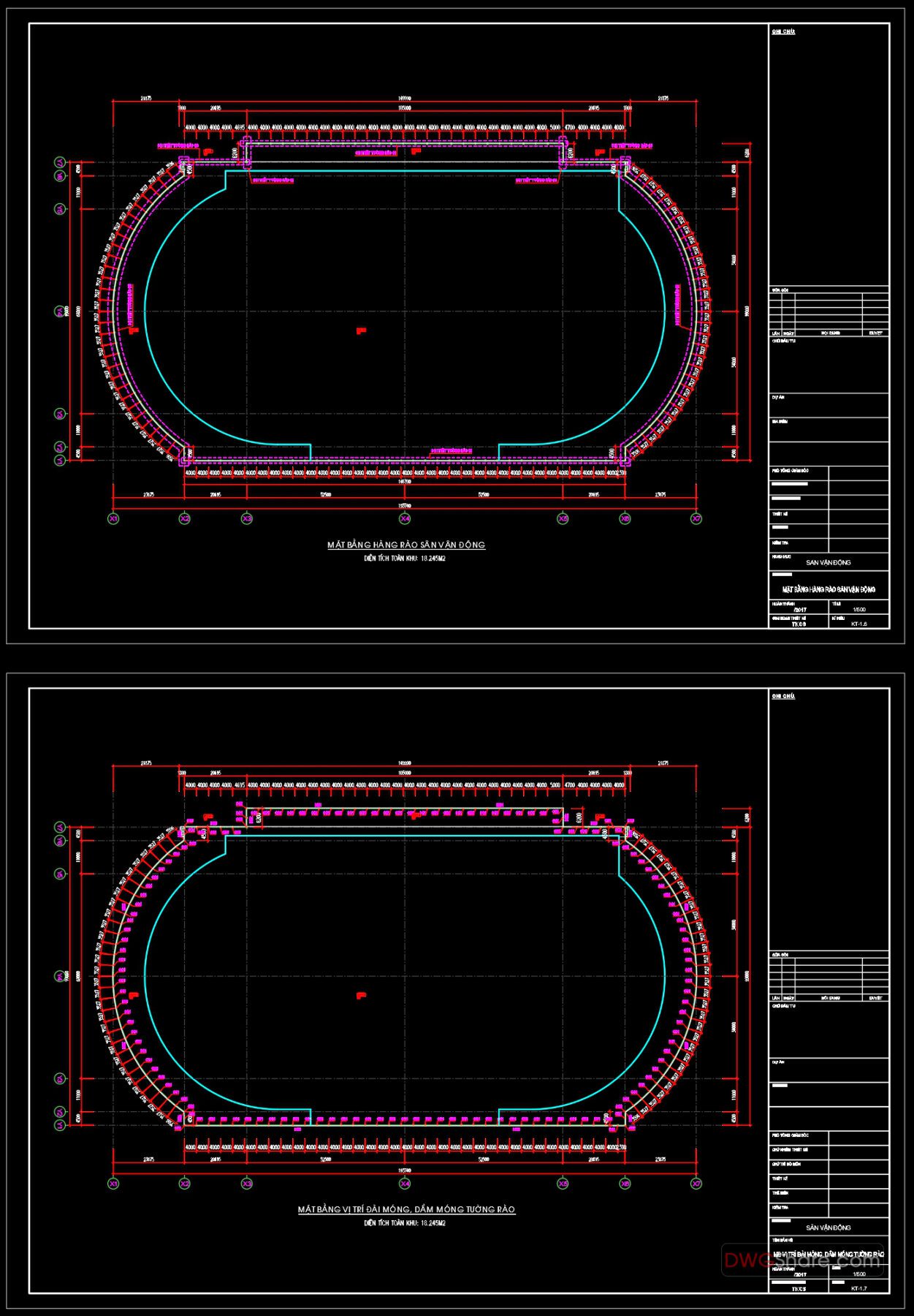 Football Stadium Details Autocad File Dwg