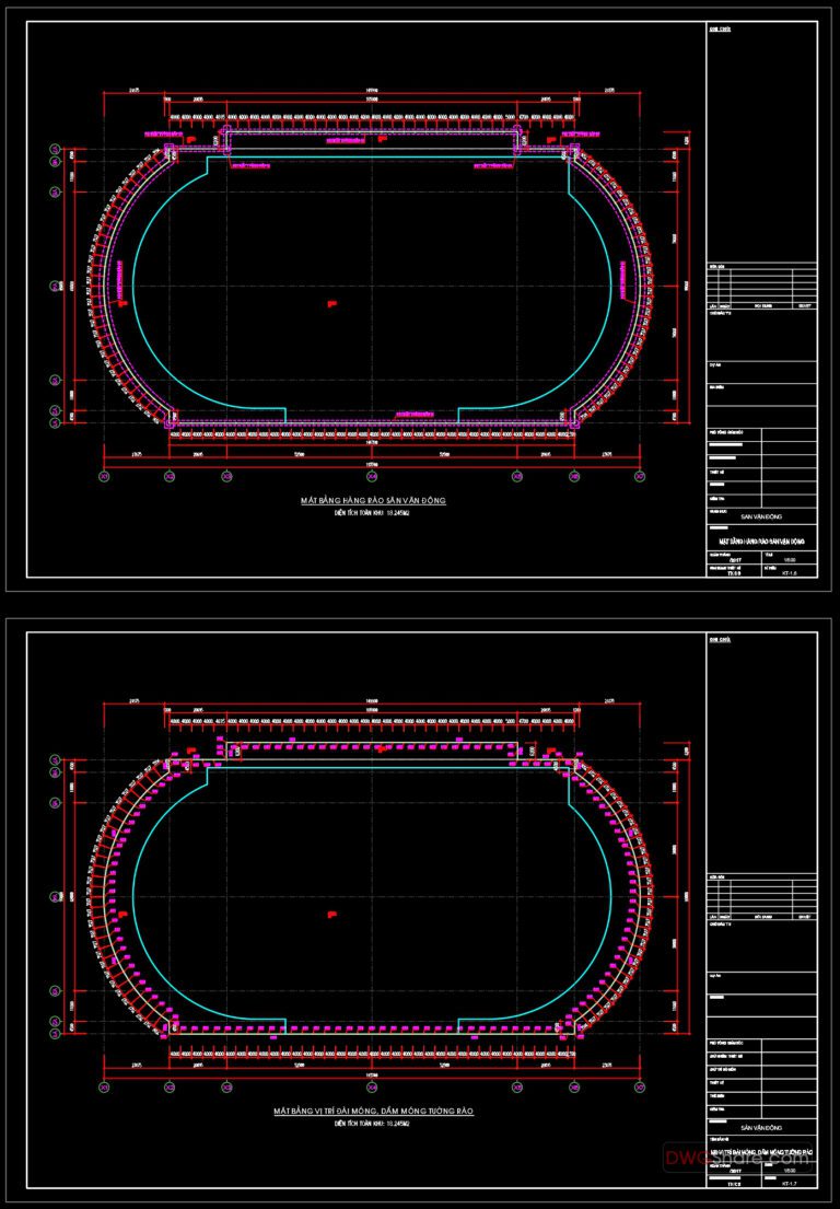 Football Stadium Details Autocad File Dwg