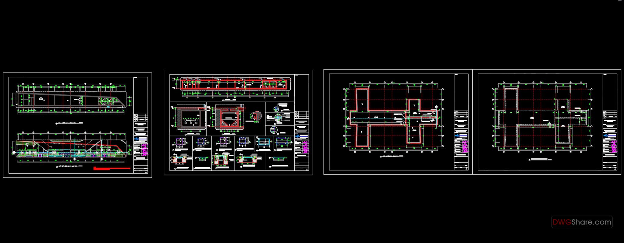 Full set of ShopDrawing drawings of high-rise, low-rise buildings, villas