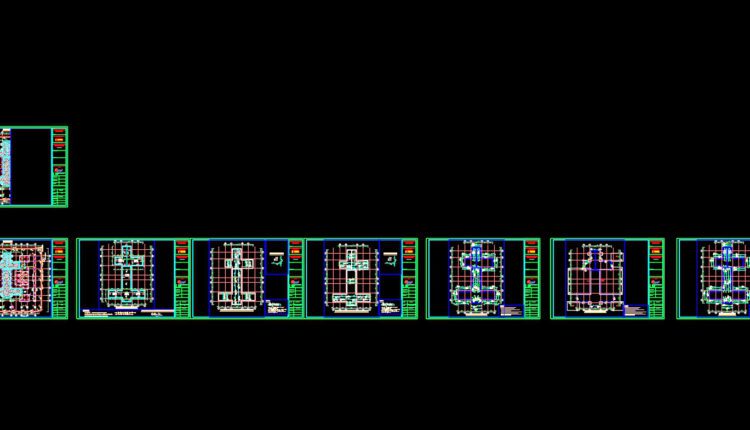 Full set of Shop Drawing drawings of high-rise, low-rise buildings ...