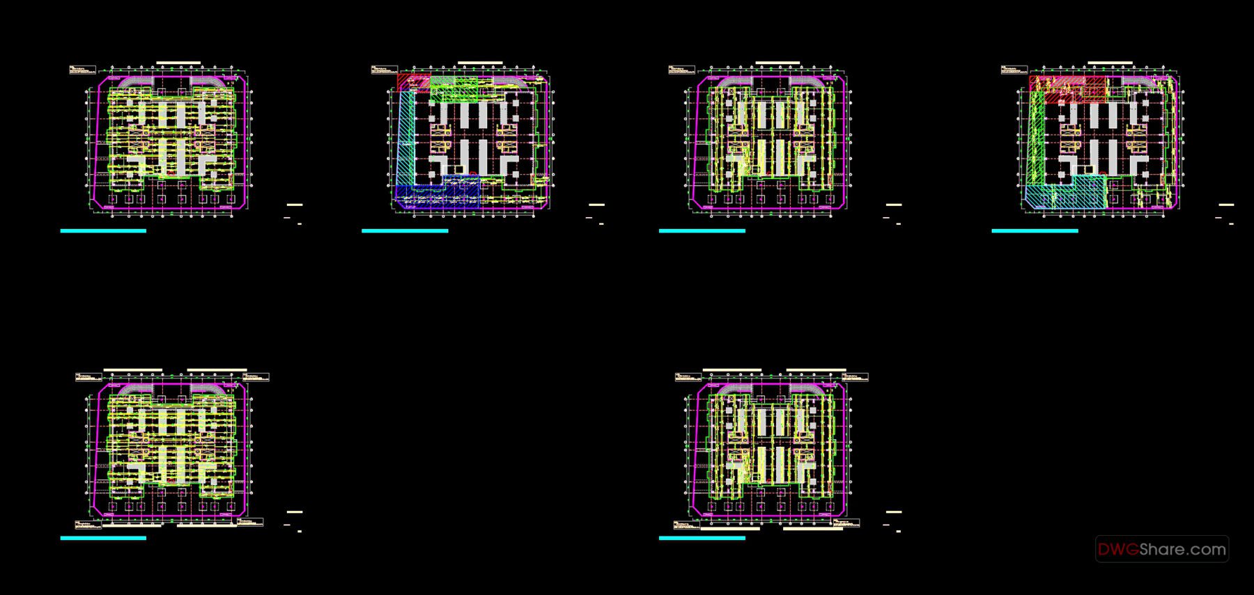 Full set of ShopDrawing drawings of high-rise, low-rise buildings, villas