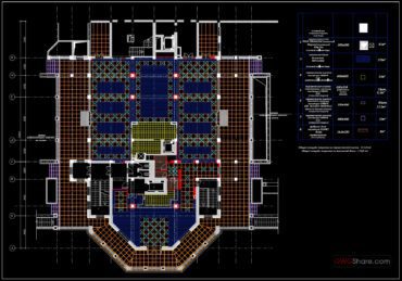 Hotel 2 Floor plan L1 free AutoCAD drawings