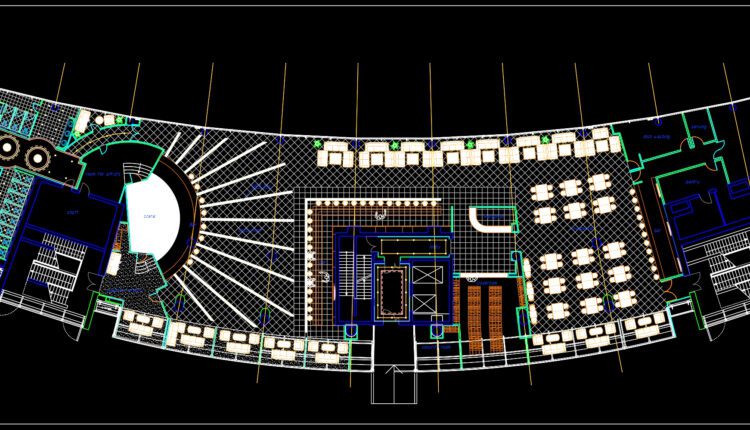 Night club Plan AutoCAD File Free Download - Free Cad Blocks, download ...